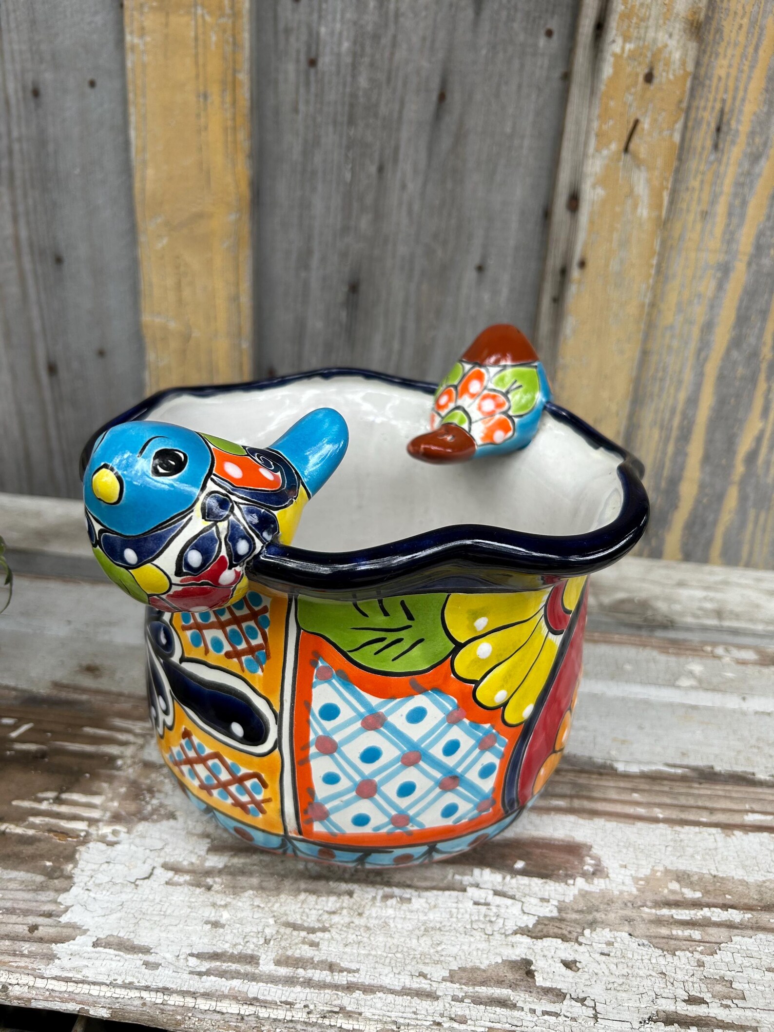 Talavera Cat Pot - Etsy