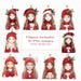20 Cozy Winter Girl Cliparts Illustrations Winter Holiday Clip Art ...