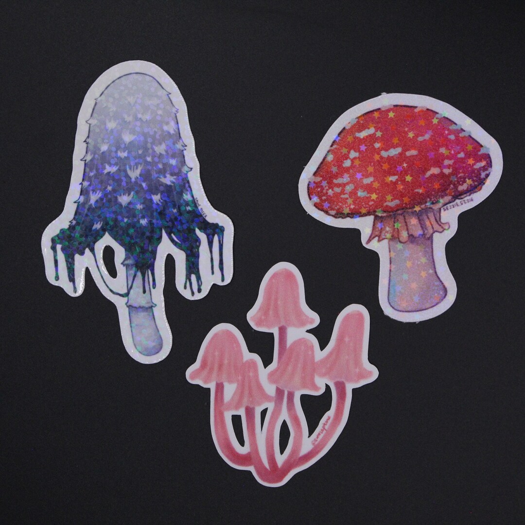Mushroom Stickers: Water Resistant Fungi Decals (3+ In.) - Etsy
