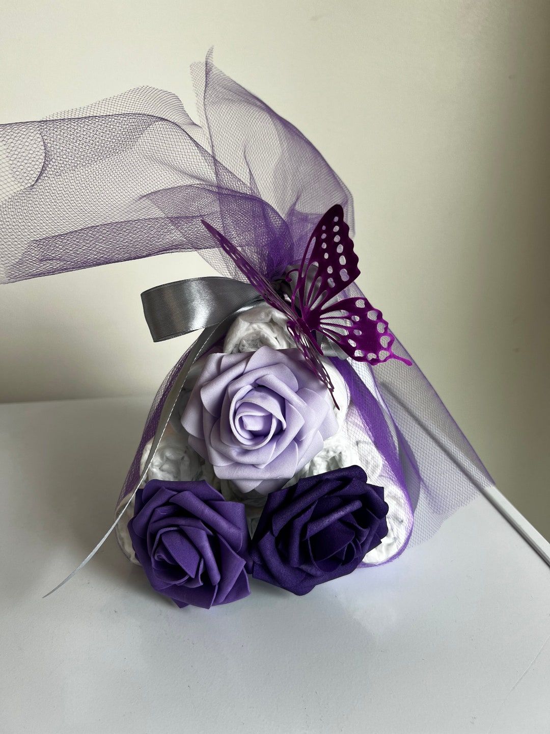 Stork Bundle,diaper Stork Bundle, Diaper Triangle , Baby Shower Gift ...