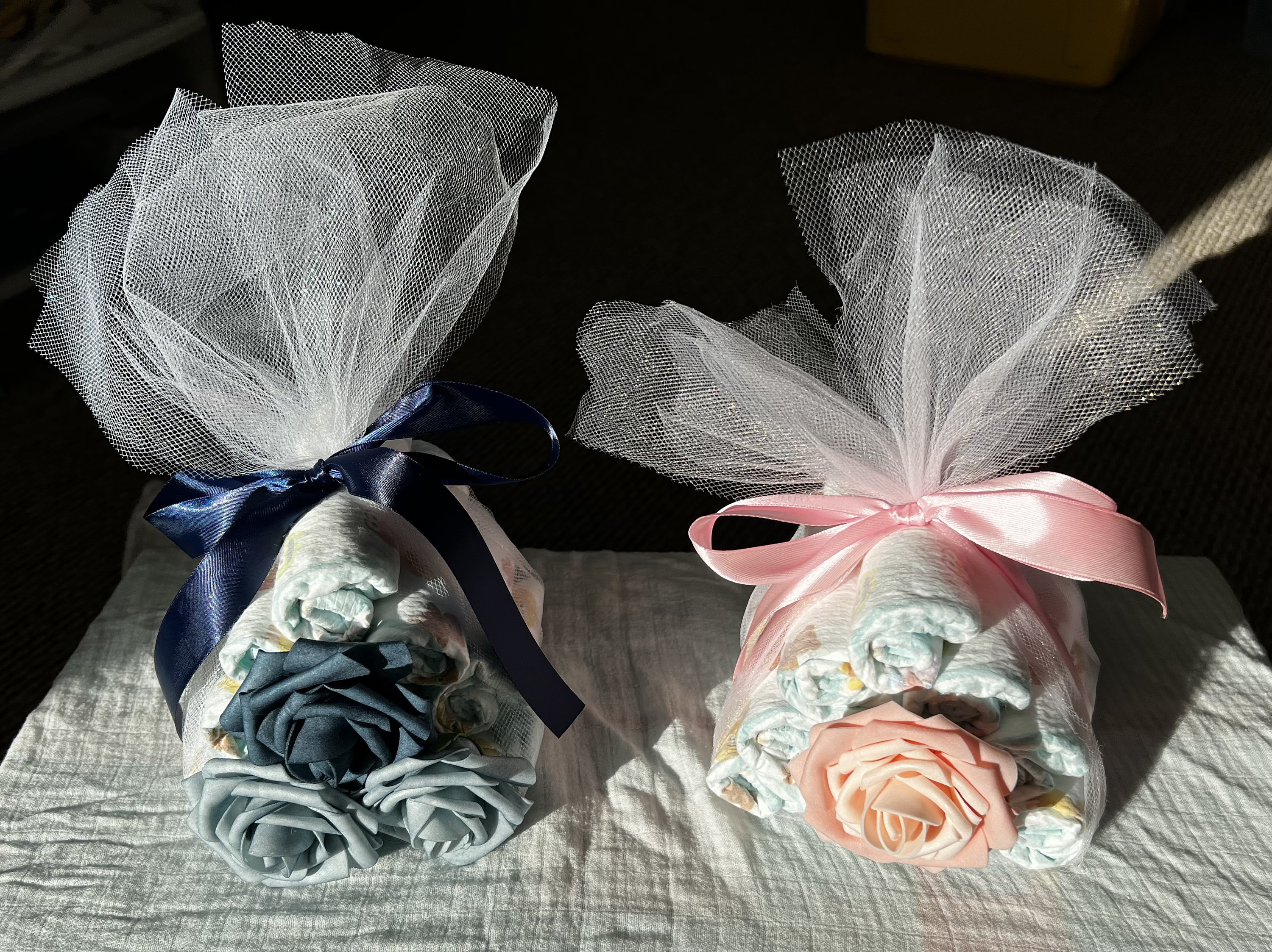 Stork Bundle,diaper Stork Bundle, Diaper Triangle , Baby Shower Gift ...