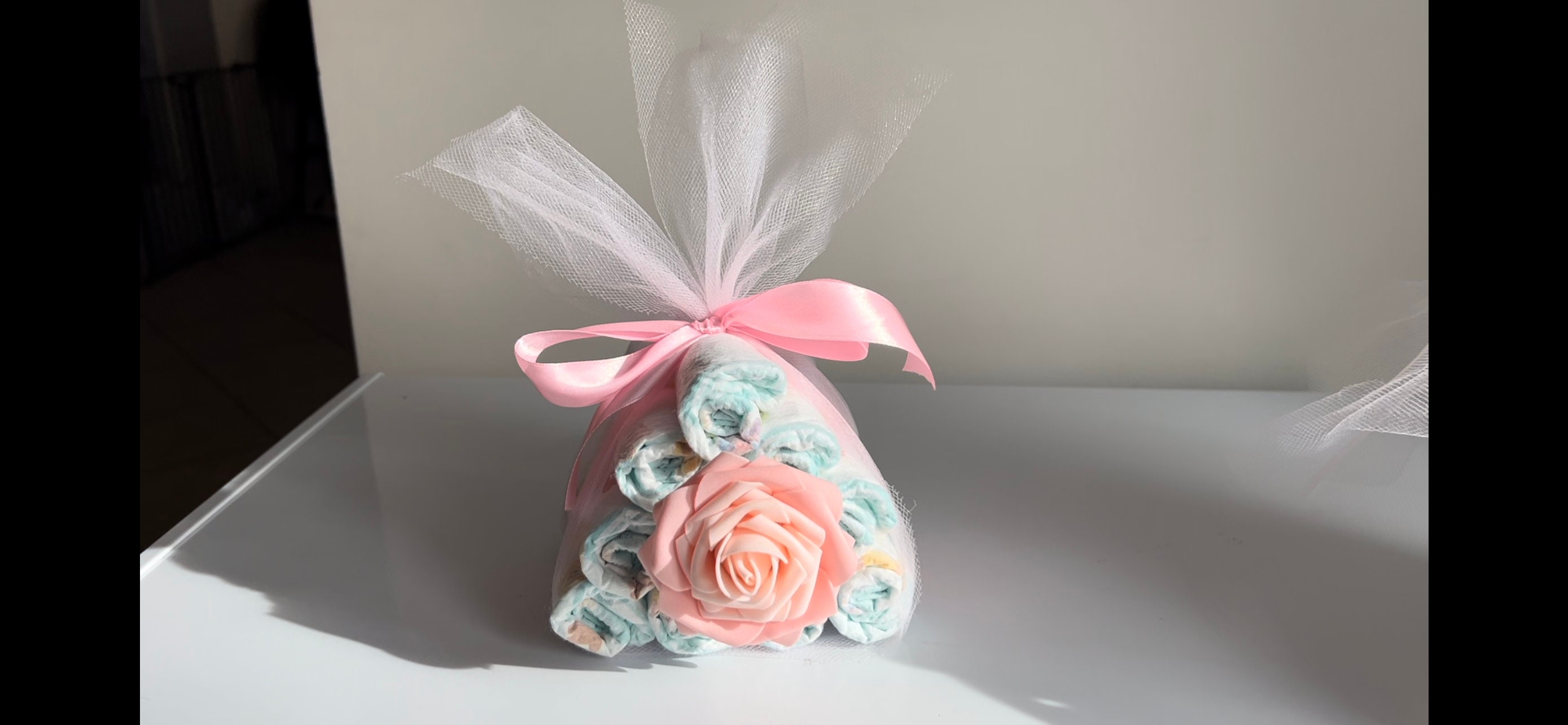 Stork Bundle,diaper Stork Bundle, Diaper Triangle , Baby Shower Gift ...