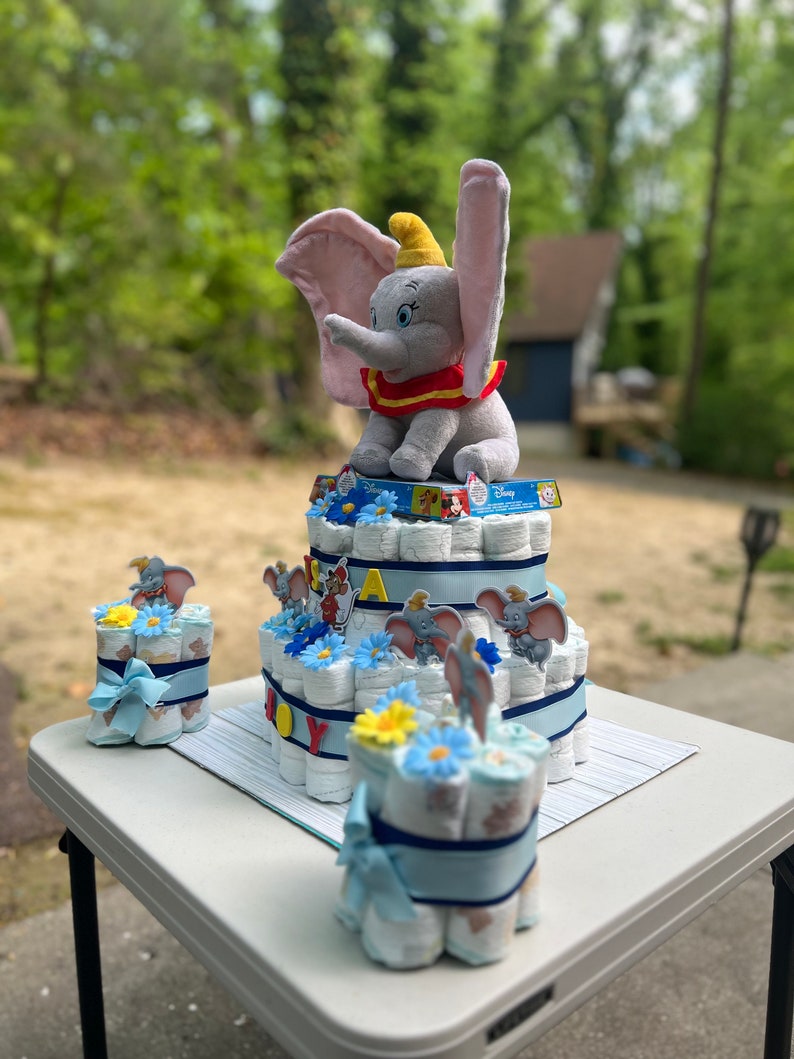 Dumbo Diaper Cake , Its a Boy , Baby Shower - Etsy