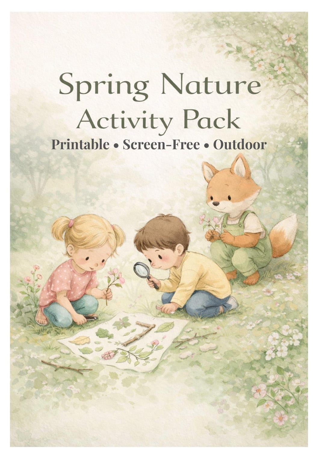 Spring Nature Activity Pack for Kids | Printable Outdoor Journal - Etsy UK