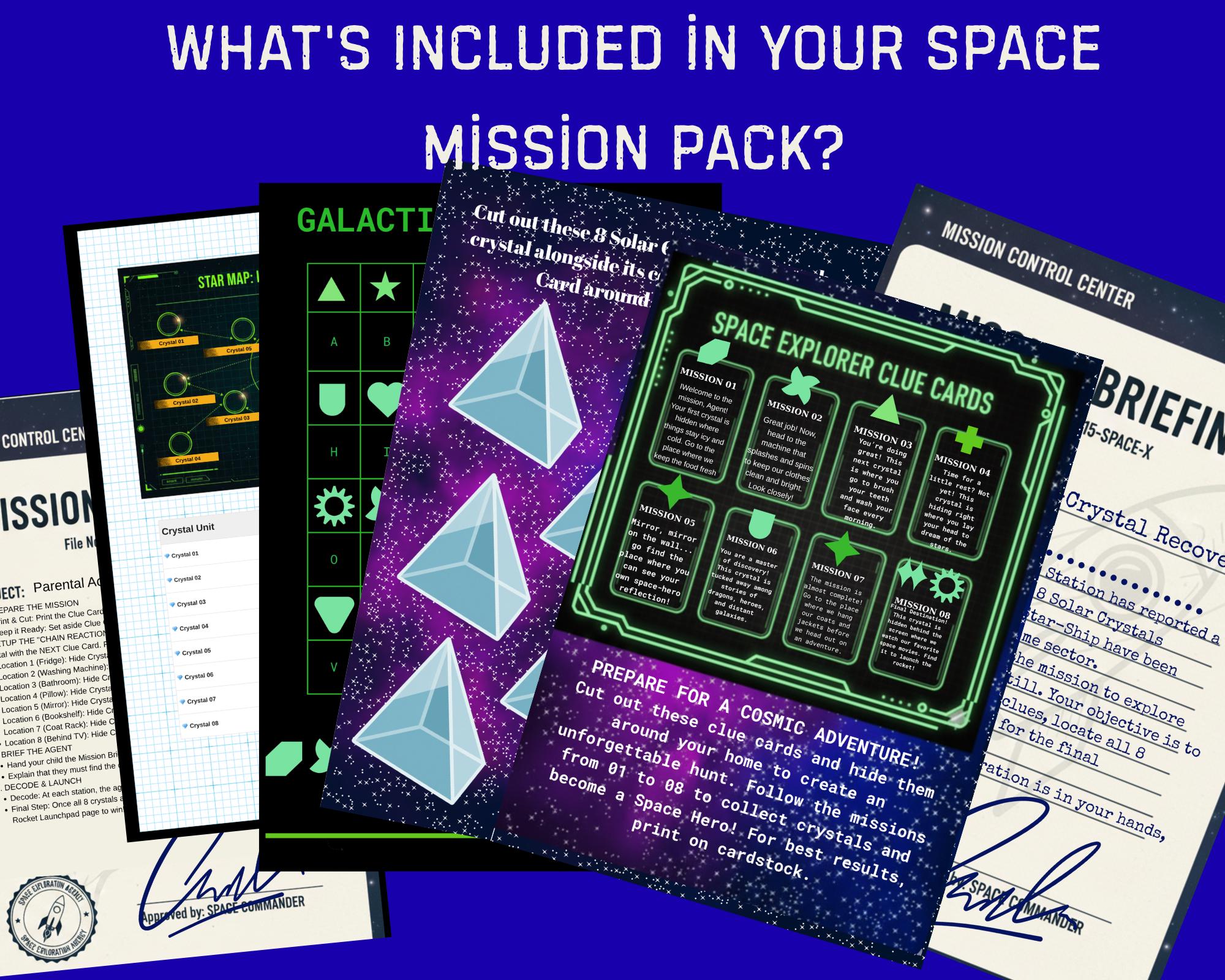 Space Scavenger Hunt | Kids Astronaut Escape Room | Printable Galaxy ...