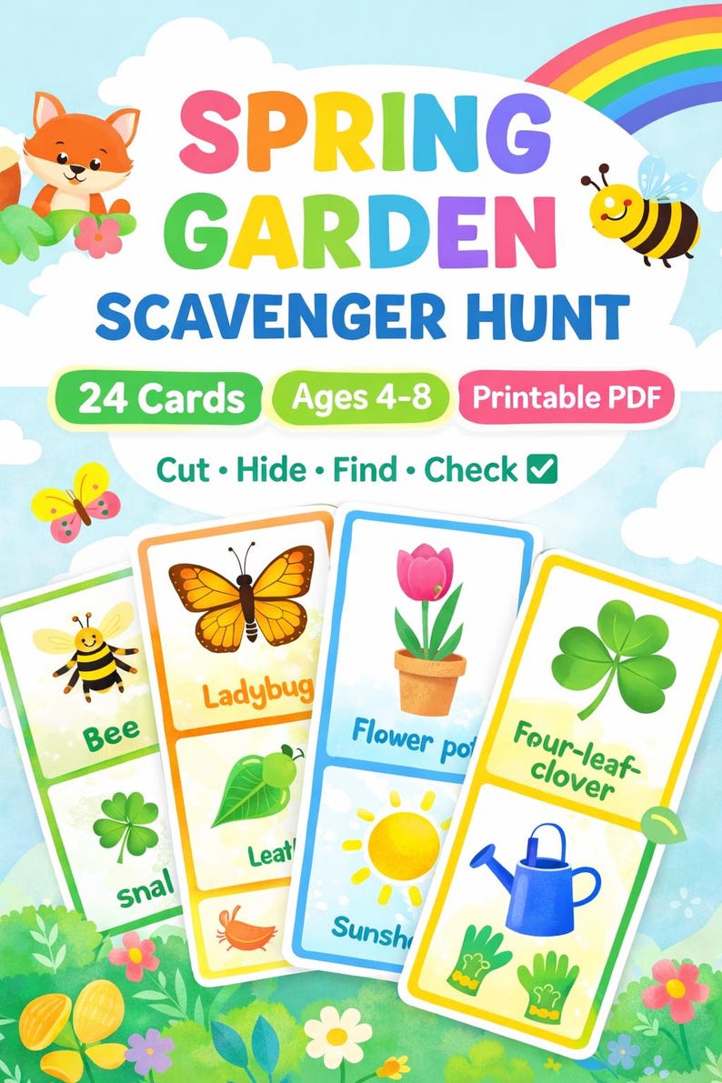 Spring Scavenger Hunt Printable - Etsy