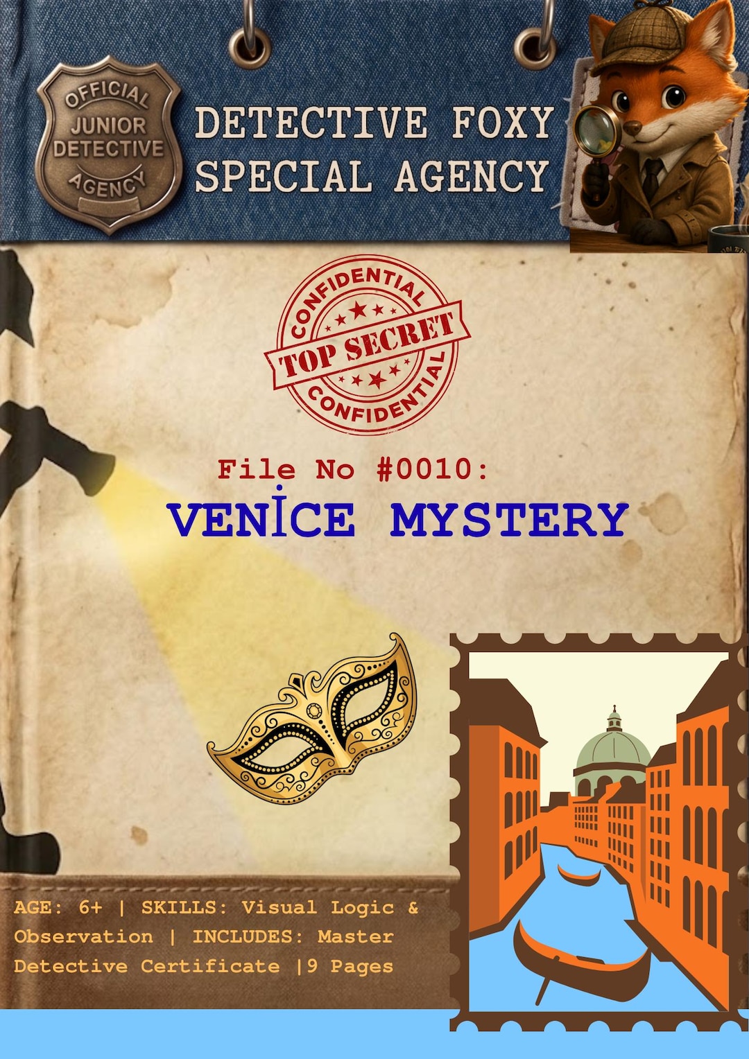 Venice Mystery Detective Game, Printable Escape Room Activity, Kids ...