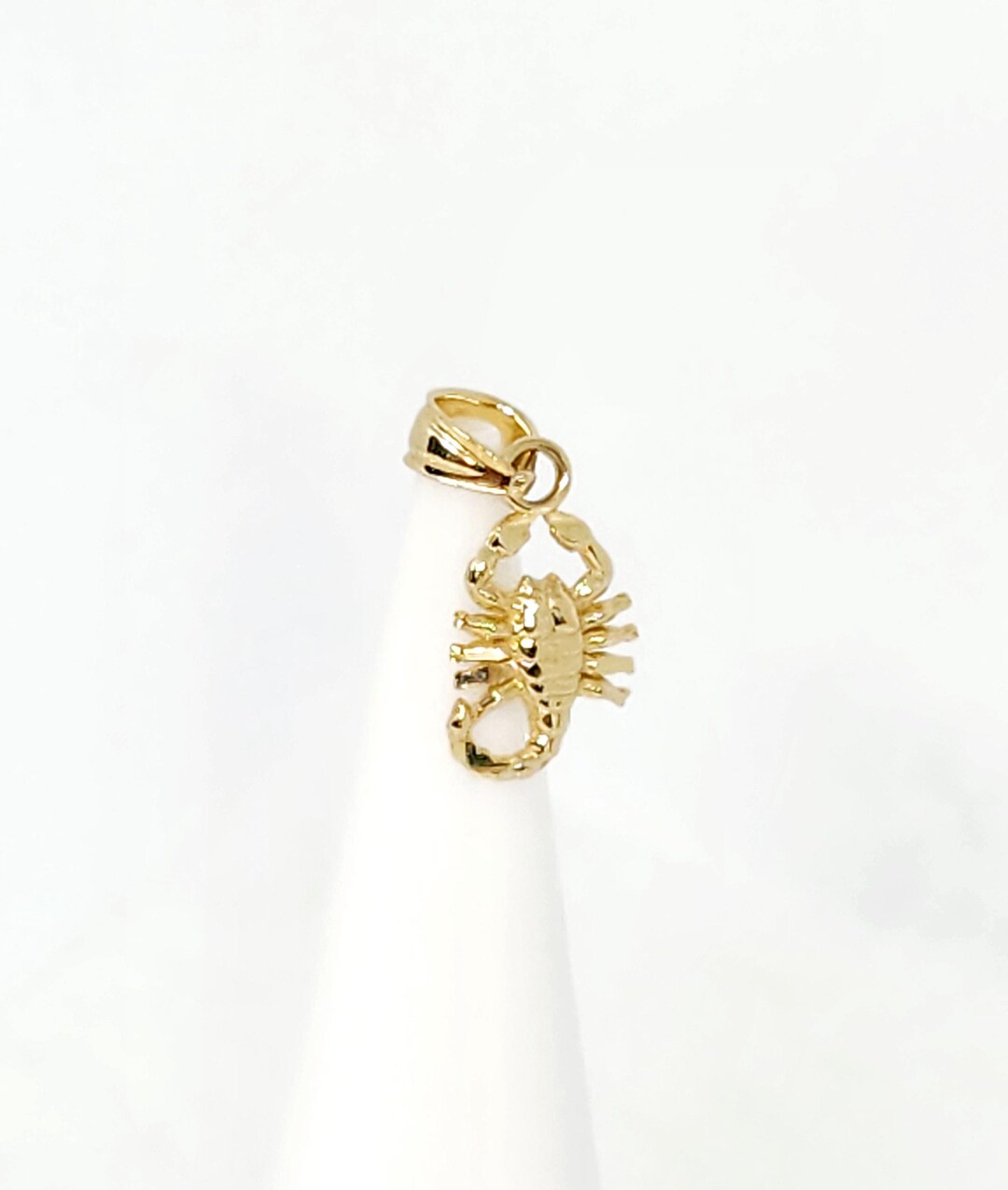 14K Real Gold Scorpion, MINIATURE Scorpion Charm, Gold Scorpio Charm ...