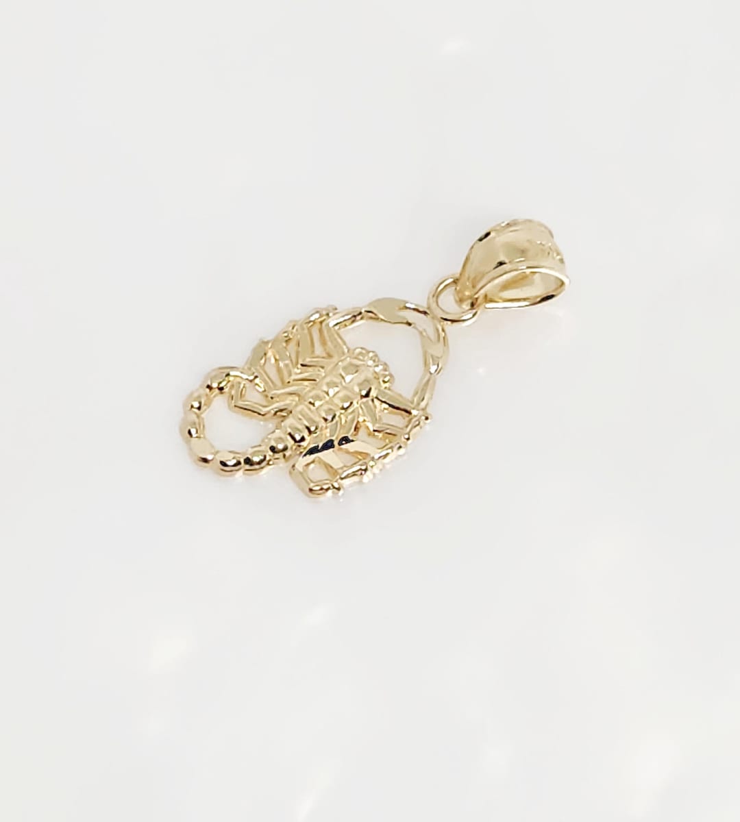 14K Yellow Gold Scorpion Charm, SMALL Gold Scorpion Charm, Gold Scorpio ...