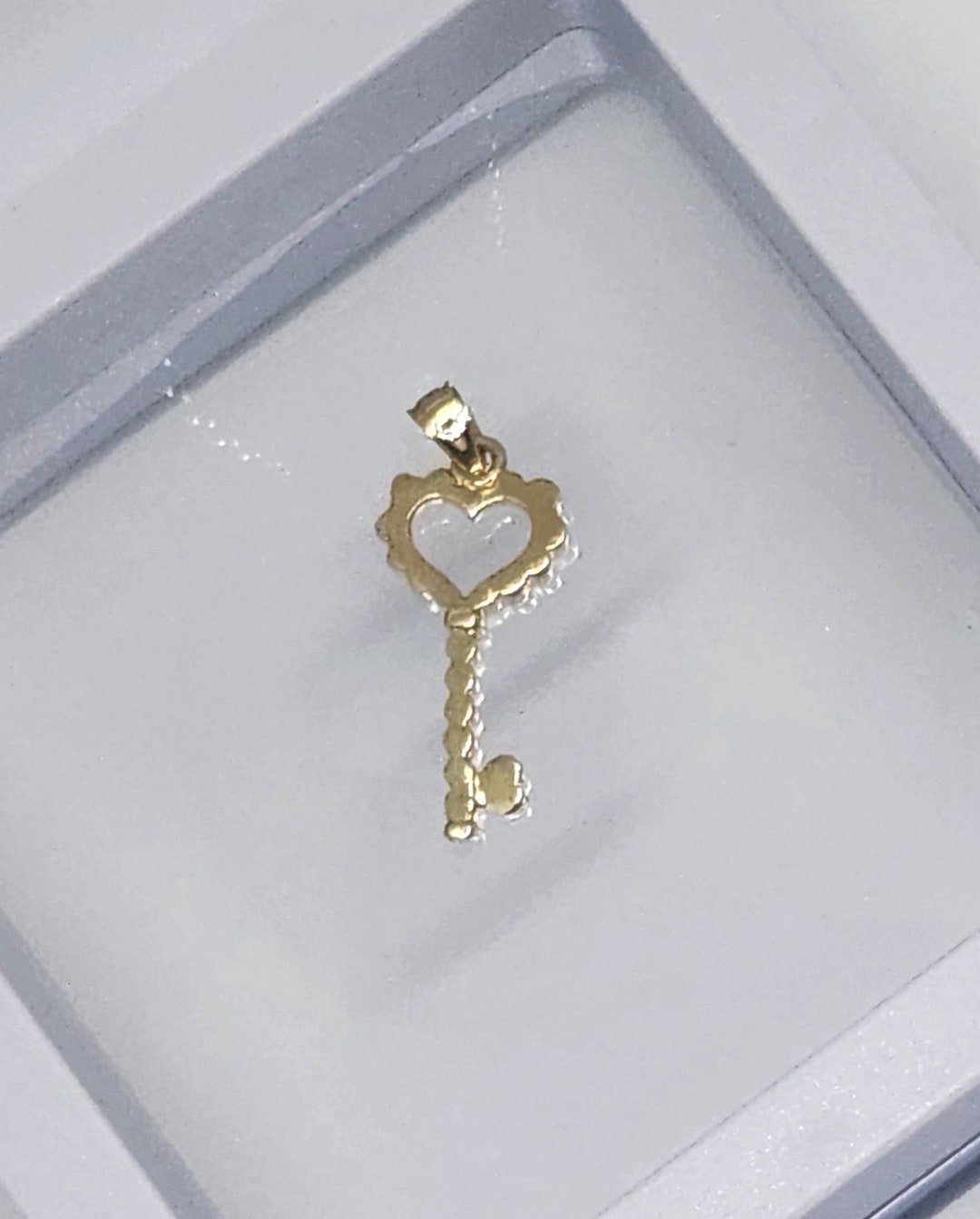10K Real Gold Key, Solid Gold Key Charm, Gold Key Luck Charm, Gold Key ...