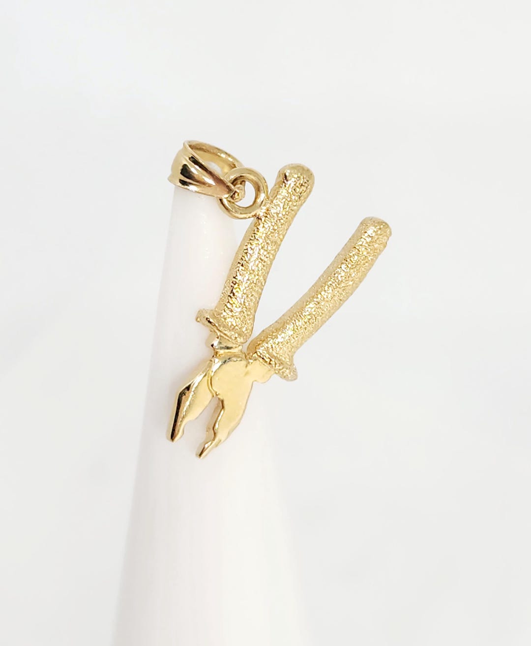 Yellow Gold Pliers, Solid Gold Tool Charm, Gift for Dad, Father's Day ...
