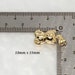 10K Real Gold Teddy Bear Charm, Lifelike Teddy Bear Pendant, Puffy ...