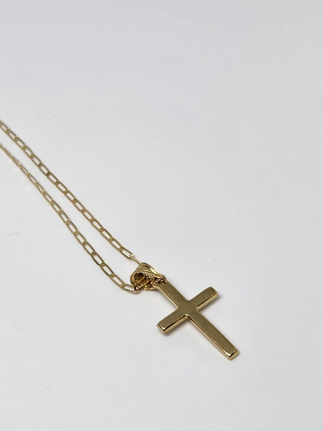 10kt Yellow Gold Cross Charm/pendant for Bracelet or Necklace - Etsy