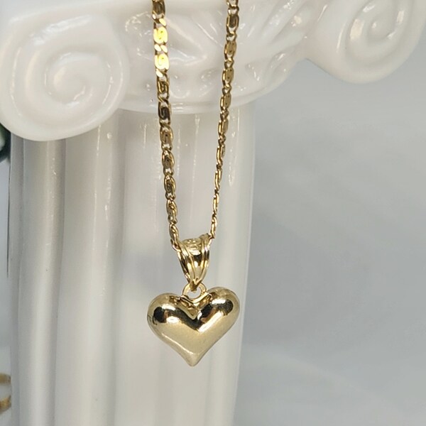 Gold Heart Charm - Etsy