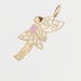 14K Yellow Gold Fairy Charm, Gold Pixie Charm, Gold Enamel Charm ...