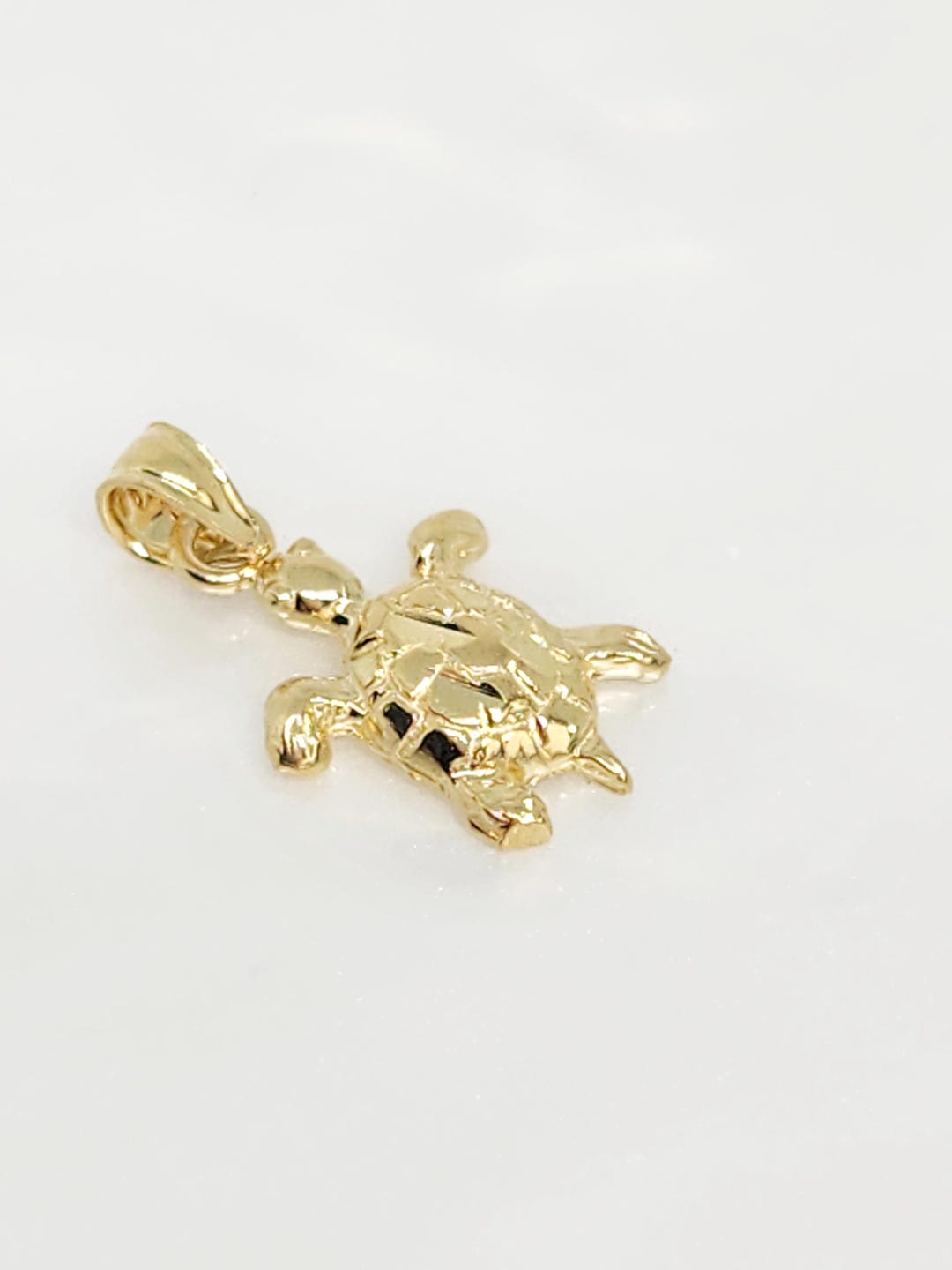 Yellow Gold Turtle Charm, Gold Baby Turtle, Gold Marine Life Charm ...