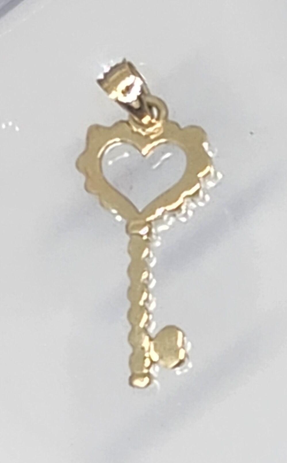 10K Real Gold Key, Solid Gold Key Charm, Gold Key Luck Charm, Gold Key ...