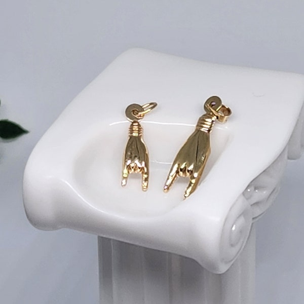 Italian Hand Charm - Etsy