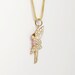 14K Yellow Gold Fairy Charm, Gold Pixie Charm, Gold Enamel Charm ...