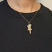 14K Yellow Gold Fairy Charm, Gold Pixie Charm, Gold Enamel Charm ...