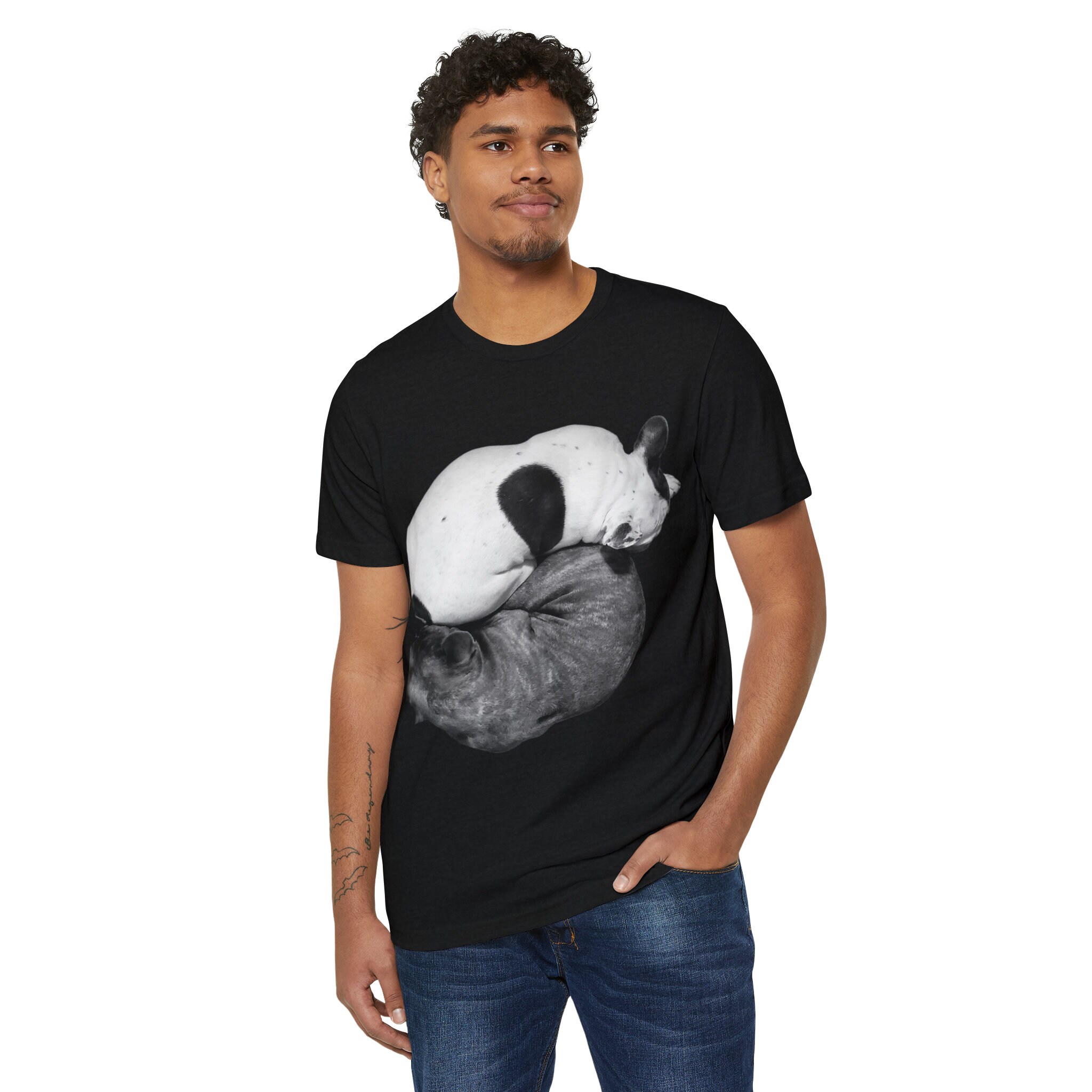 Poser Yin & Yang Frenchie Unisex Recycled Organic T-shirt - Etsy