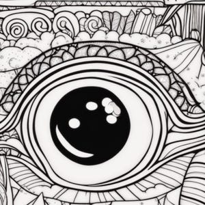 20 Human Eye Coloring Book, Digital Eye Art, Printable Eye Designs, Eye ...