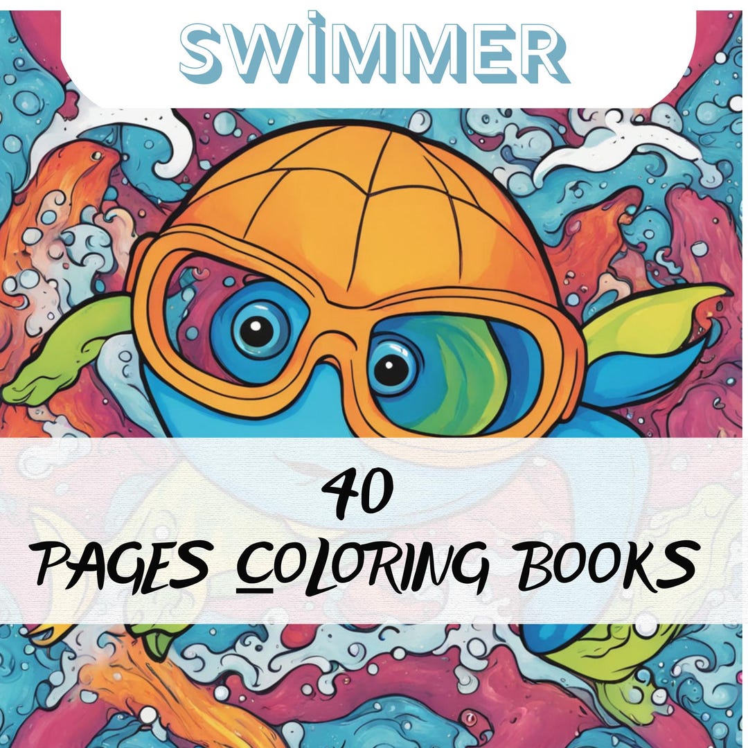 Swimmer Coloring Pages, Printable Coloring Book, Coloring Templates ...