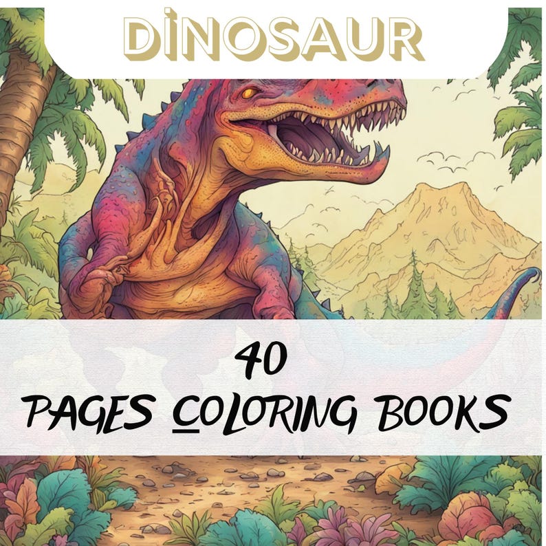 Dinosaur Coloring Pages, Prehistoric Art Coloring Book Page,dinosaur ...