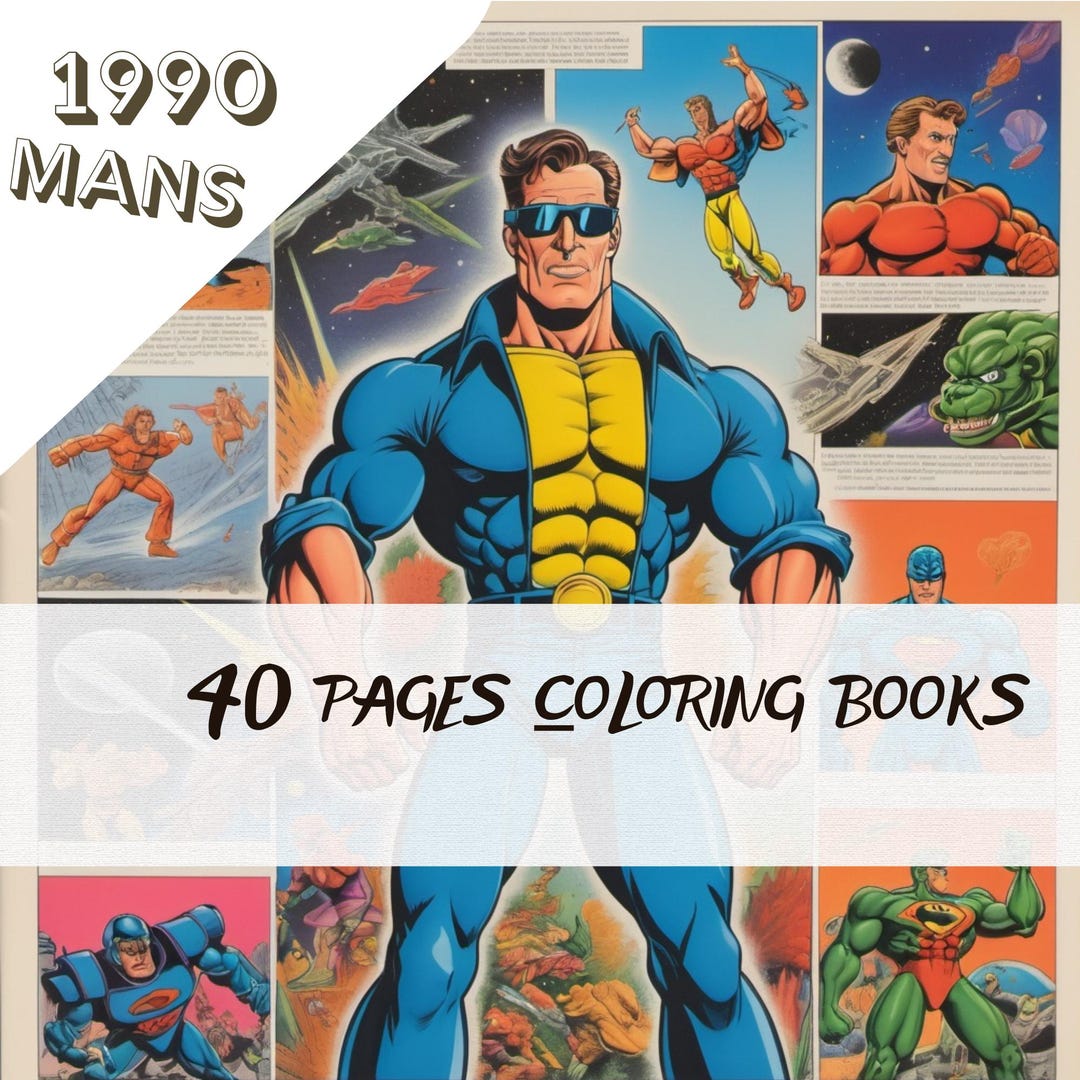 1990s Man Coloring Book,90s Mens Fashion Coloring,90s Retro Style Art ...