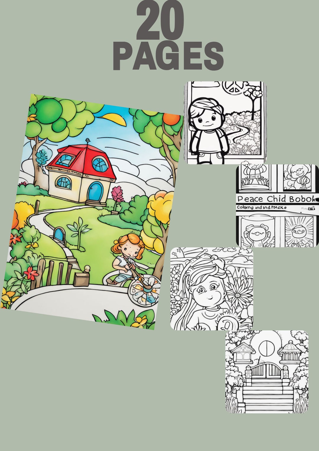 20 Park Coloring Book Page, Printable Coloring Book, Abc Coloring Book ...