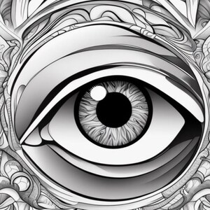 20 Human Eye Coloring Book, Digital Eye Art, Printable Eye Designs, Eye ...