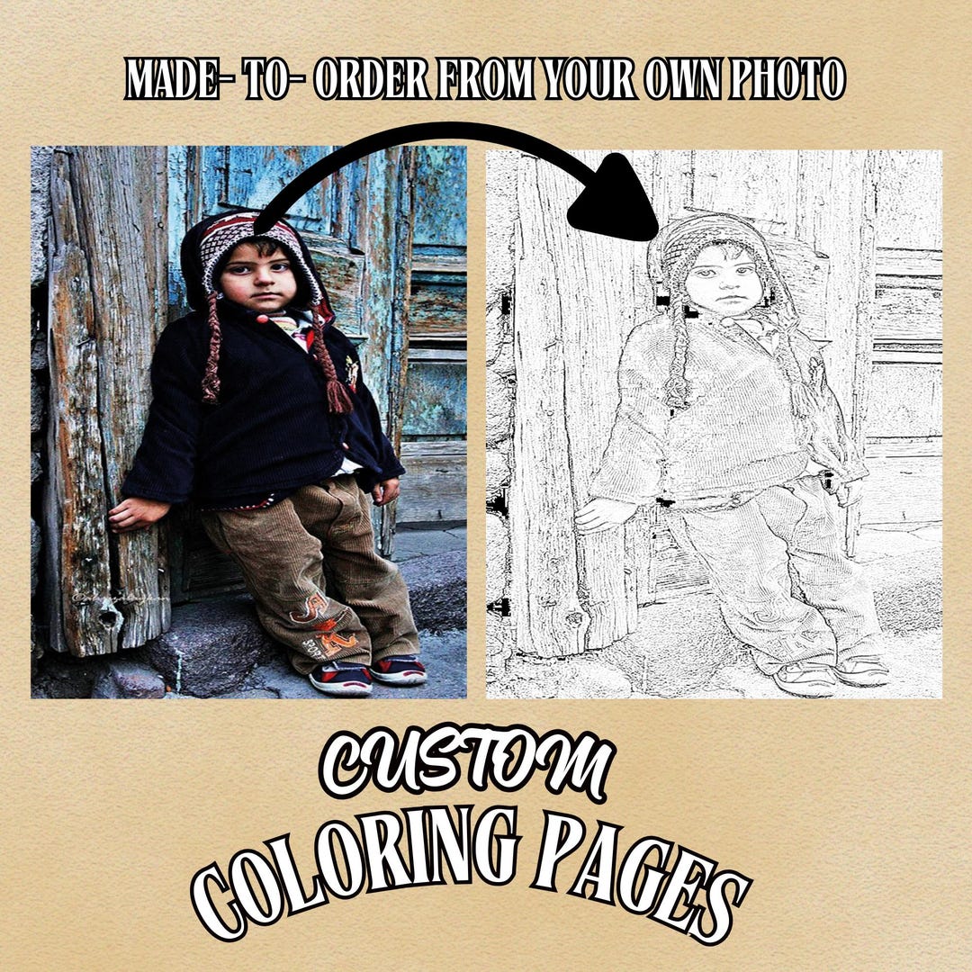 Personalized Coloring Book – Custom Coloring Pages From Your Photo ...