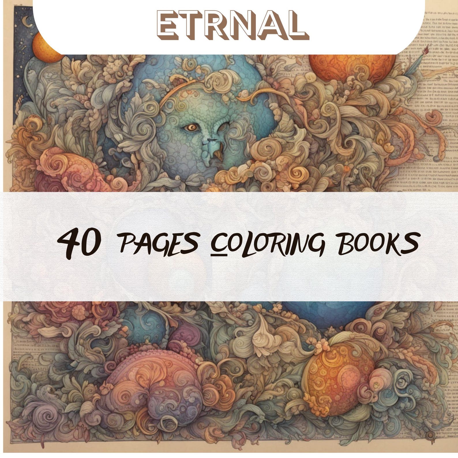 Eternal Coloring Book, Digital Eternal Art,eternal Printable Designs ...