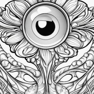 20 Human Eye Coloring Book, Digital Eye Art, Printable Eye Designs, Eye ...