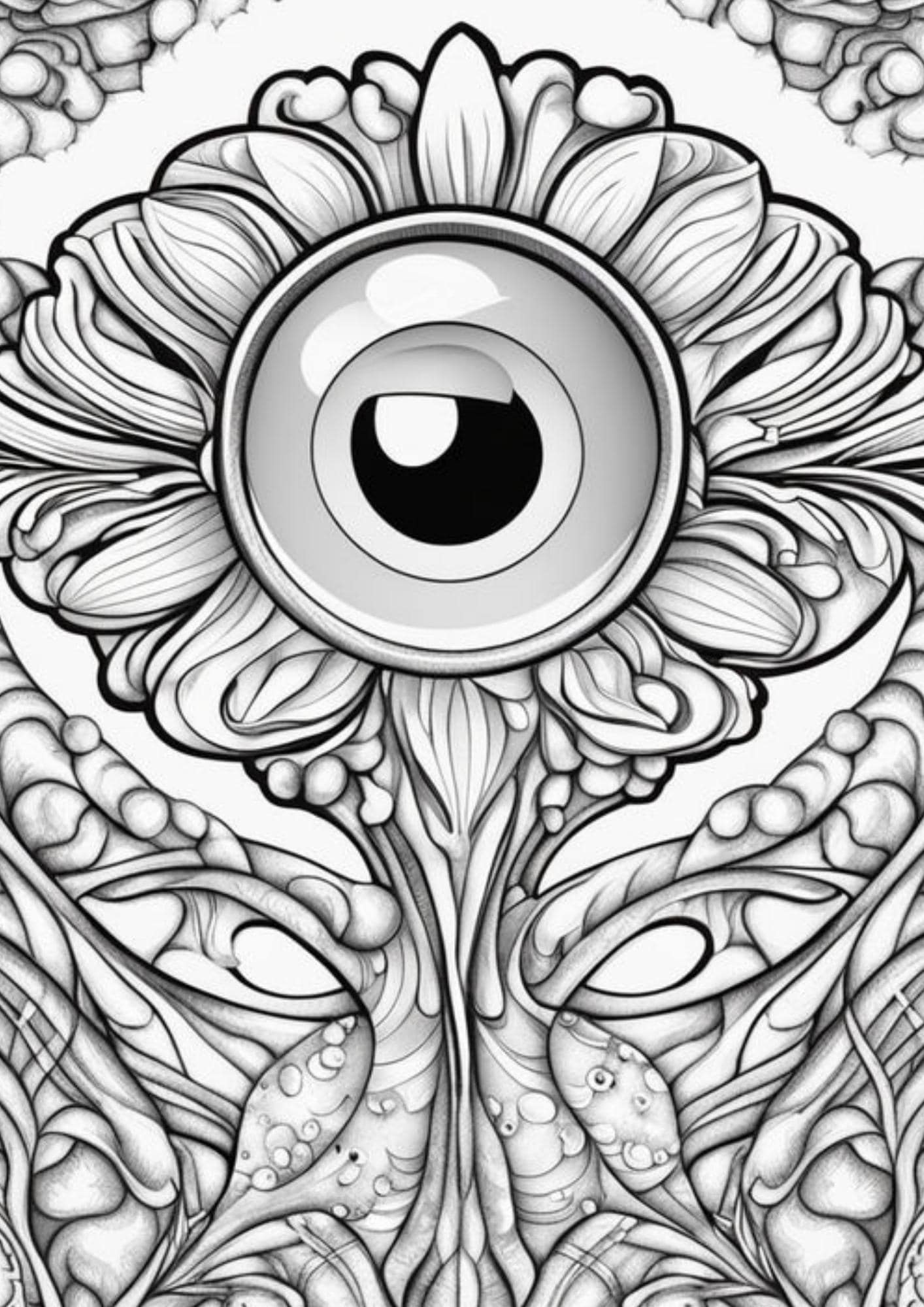 20 Human Eye Coloring Book, Digital Eye Art, Printable Eye Designs, Eye ...