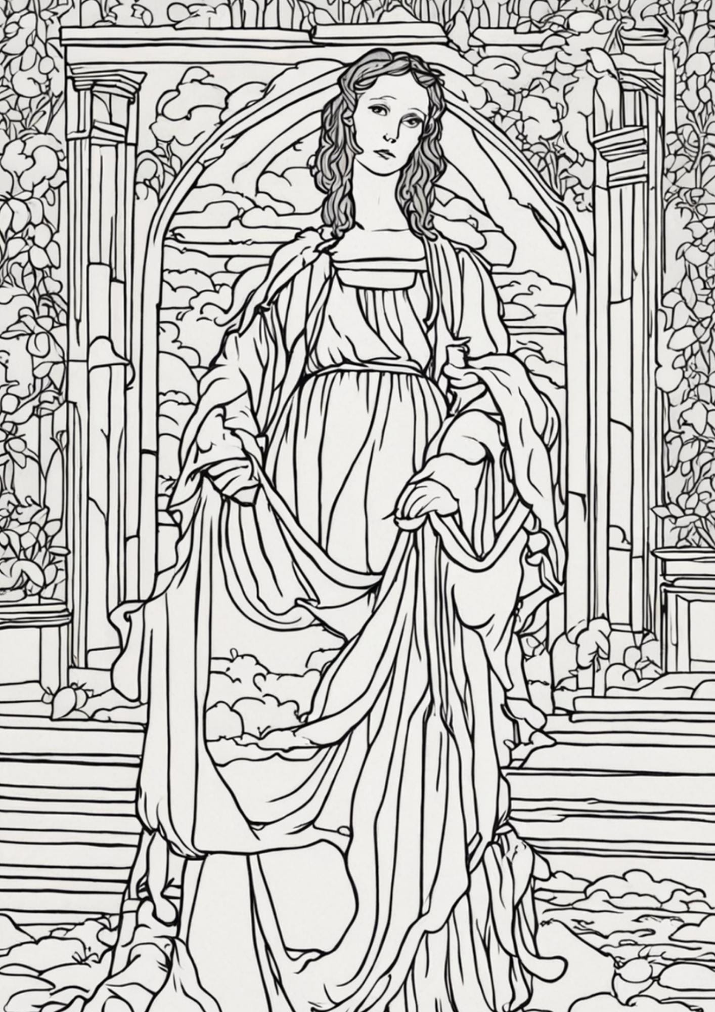 Famous Paintings Coloring Book,masterpieces Coloring,famous Artwork ...