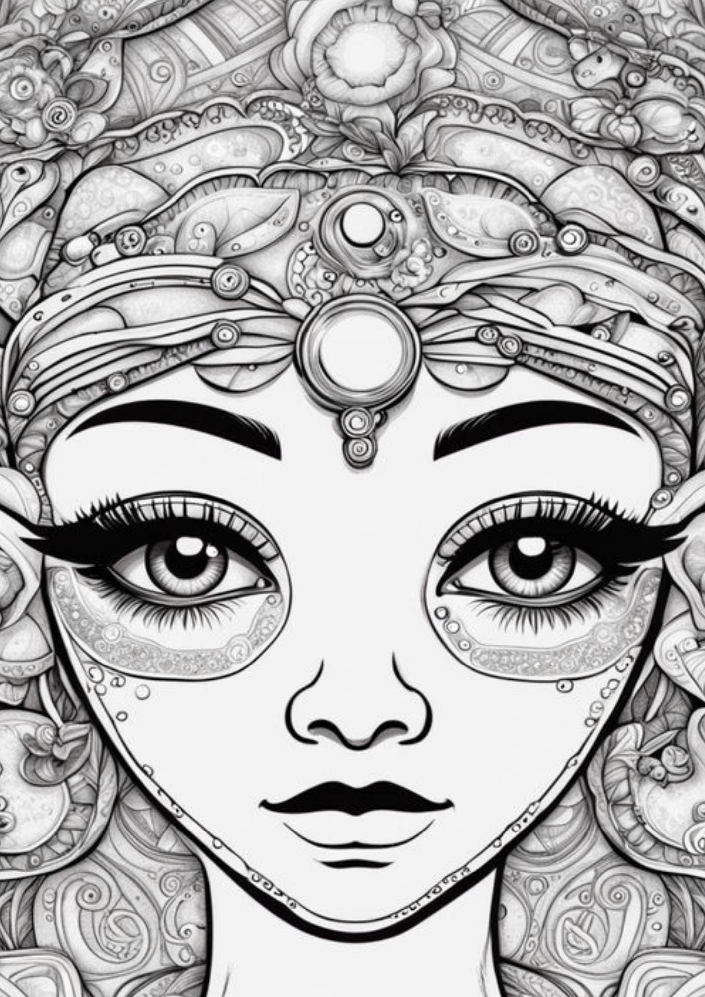 20 Human Eye Coloring Book, Digital Eye Art, Printable Eye Designs, Eye ...