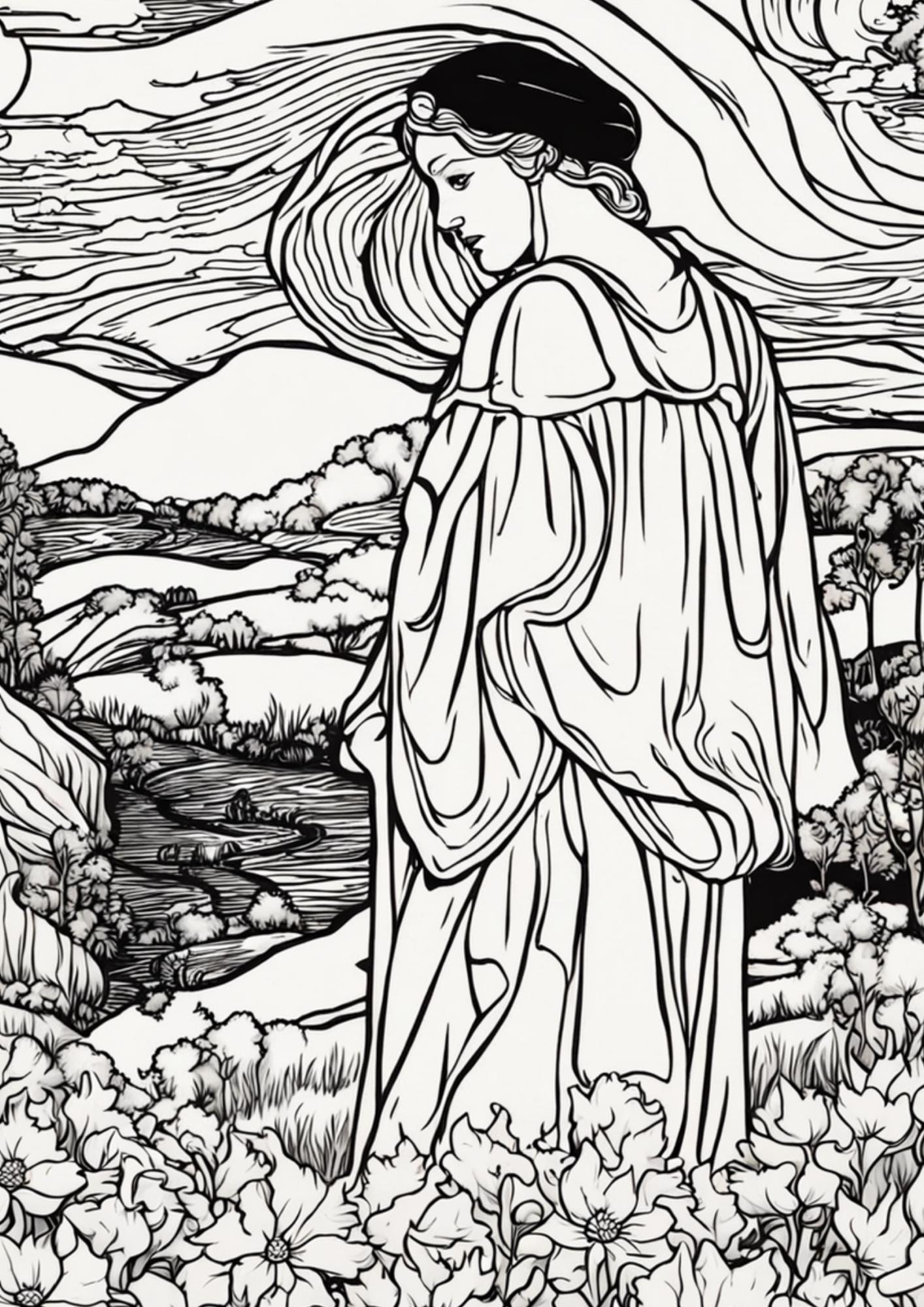 Famous Paintings Coloring Book,masterpieces Coloring,famous Artwork ...