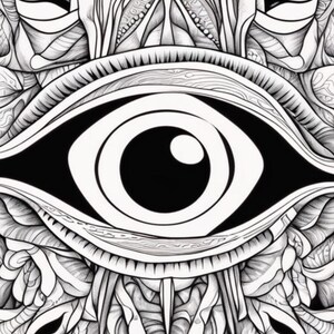 20 Human Eye Coloring Book, Digital Eye Art, Printable Eye Designs, Eye ...