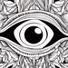20 Human Eye Coloring Book, Digital Eye Art, Printable Eye Designs, Eye ...