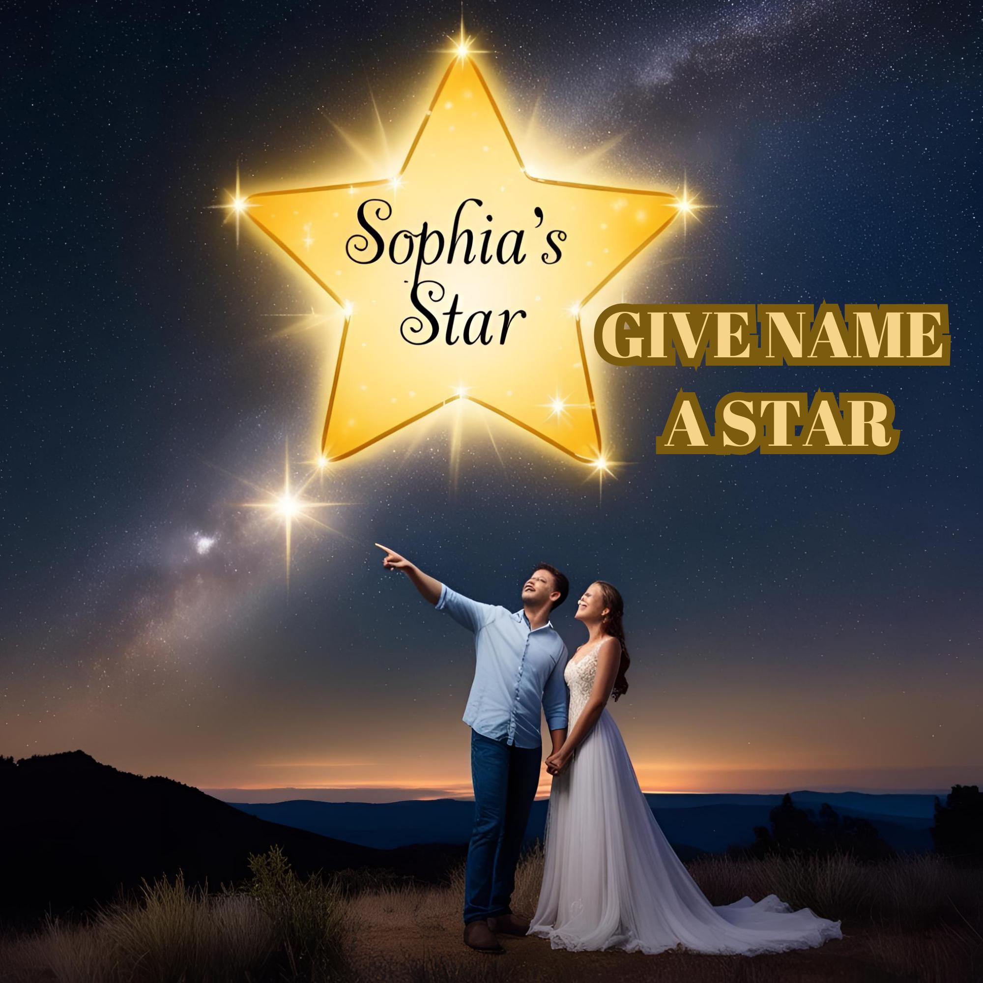 Personalized Star Certificate, Give a Name to a Star – Custom Star Map ...
