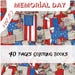 Memorial Day Printable Art, Patriotic Coloring Sheets, Memorial Day ...