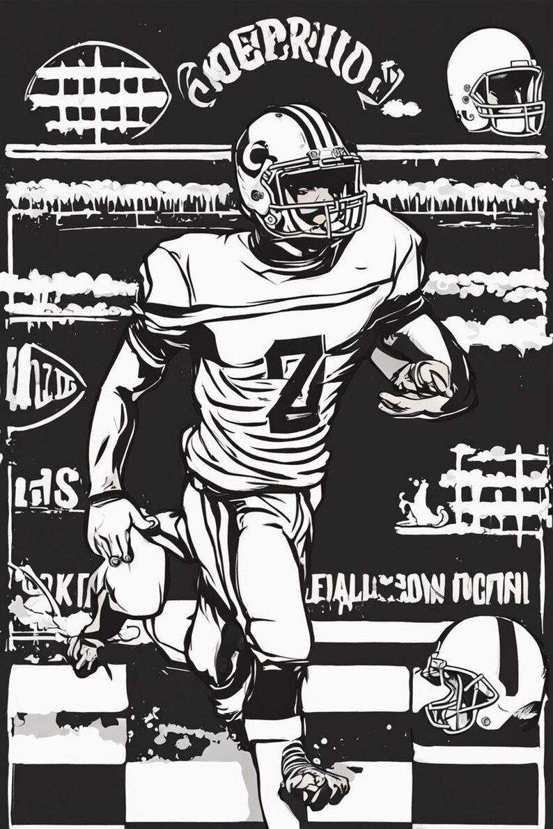 Football Coloring Pages, Soccer Coloring Sheets, Reverse Coloring Book ...
