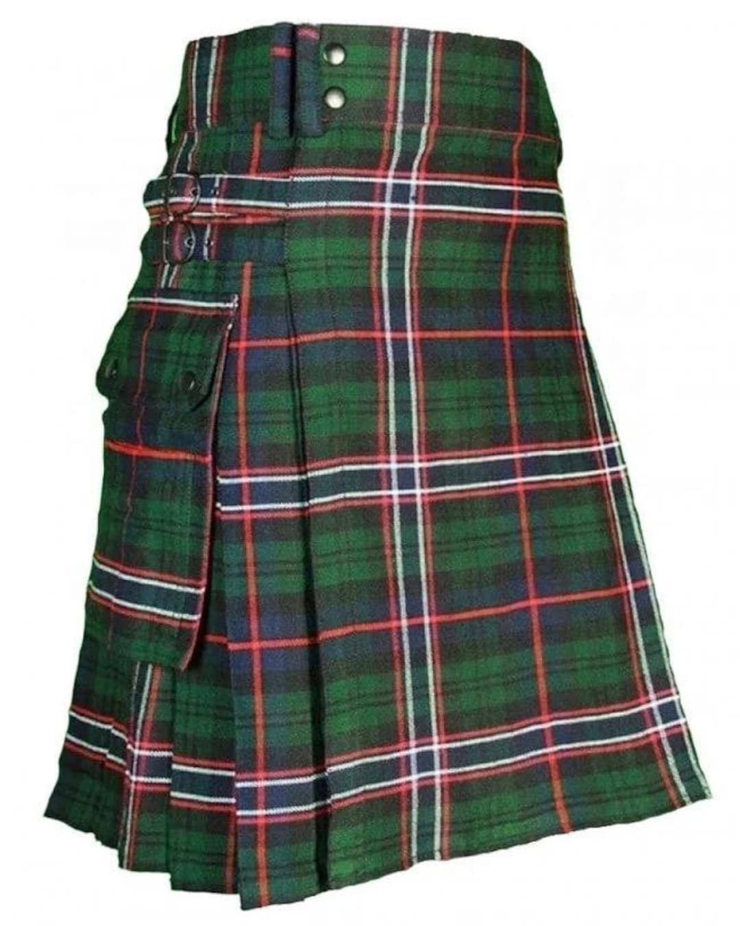 Beautiful Scottish Handmade Green Tartan Kilt - Etsy