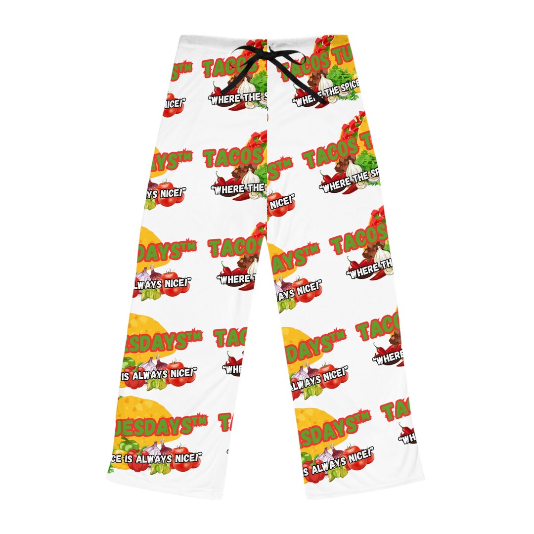 Tacos Tuesdays™ Logo - Women's Pajama Pants (AOP) - Etsy