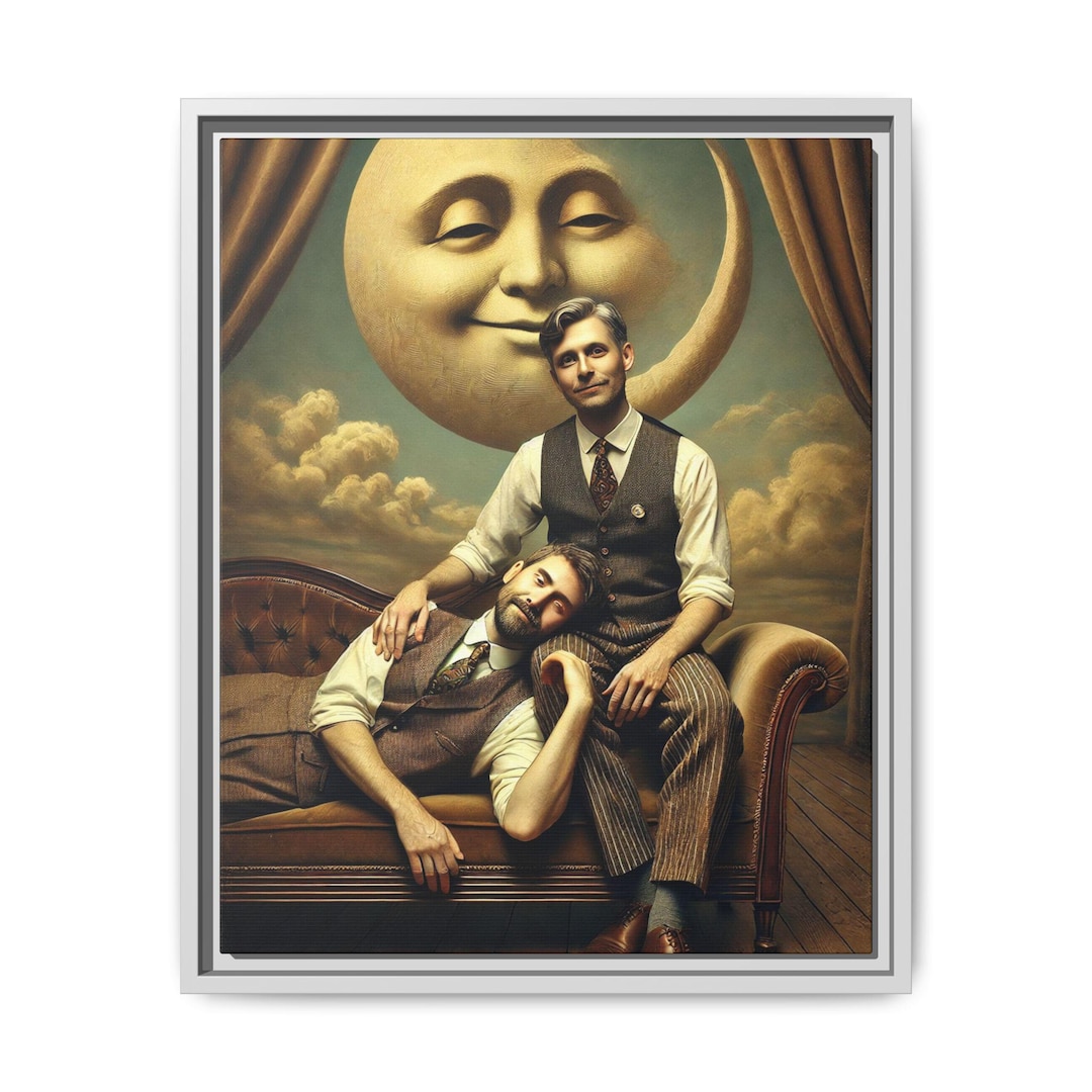 1920s Gay Couple Art: Vintage LGBTQ Framed Canvas Print - Etsy UK