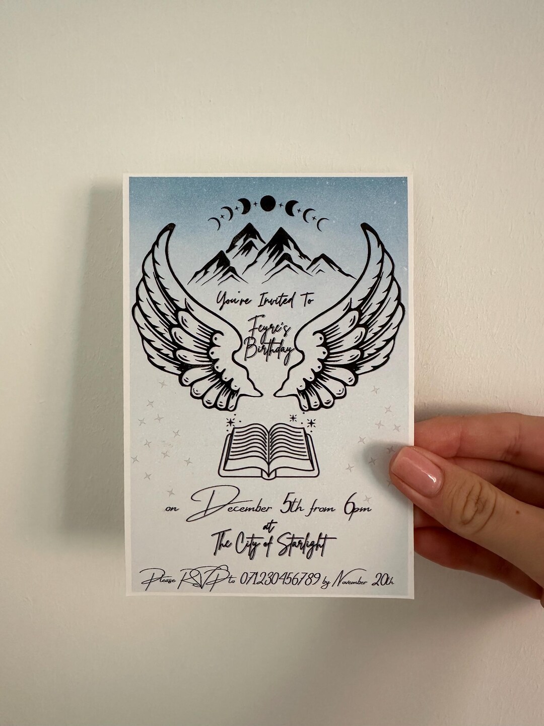 ACOTAR Themed Invitations for Birthdays and Events - Etsy