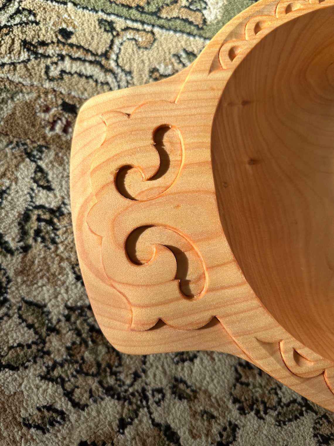 Kazakh Astau Serving Plate, Handmade, White Willow - Etsy