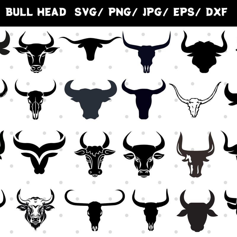 Bull Hornes Svg - Etsy