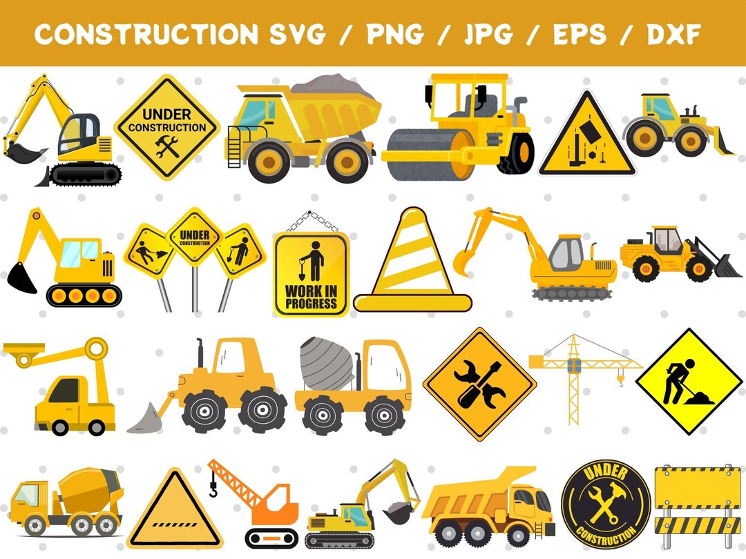 Construction Svg Bundle Construction Trucks Svg Png Bundle Layered Cut ...